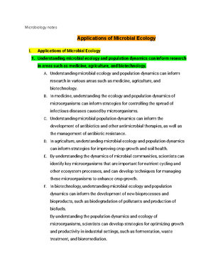 Microbiology notes 9 - Microbiology Notes Microbes in Food Production I ...