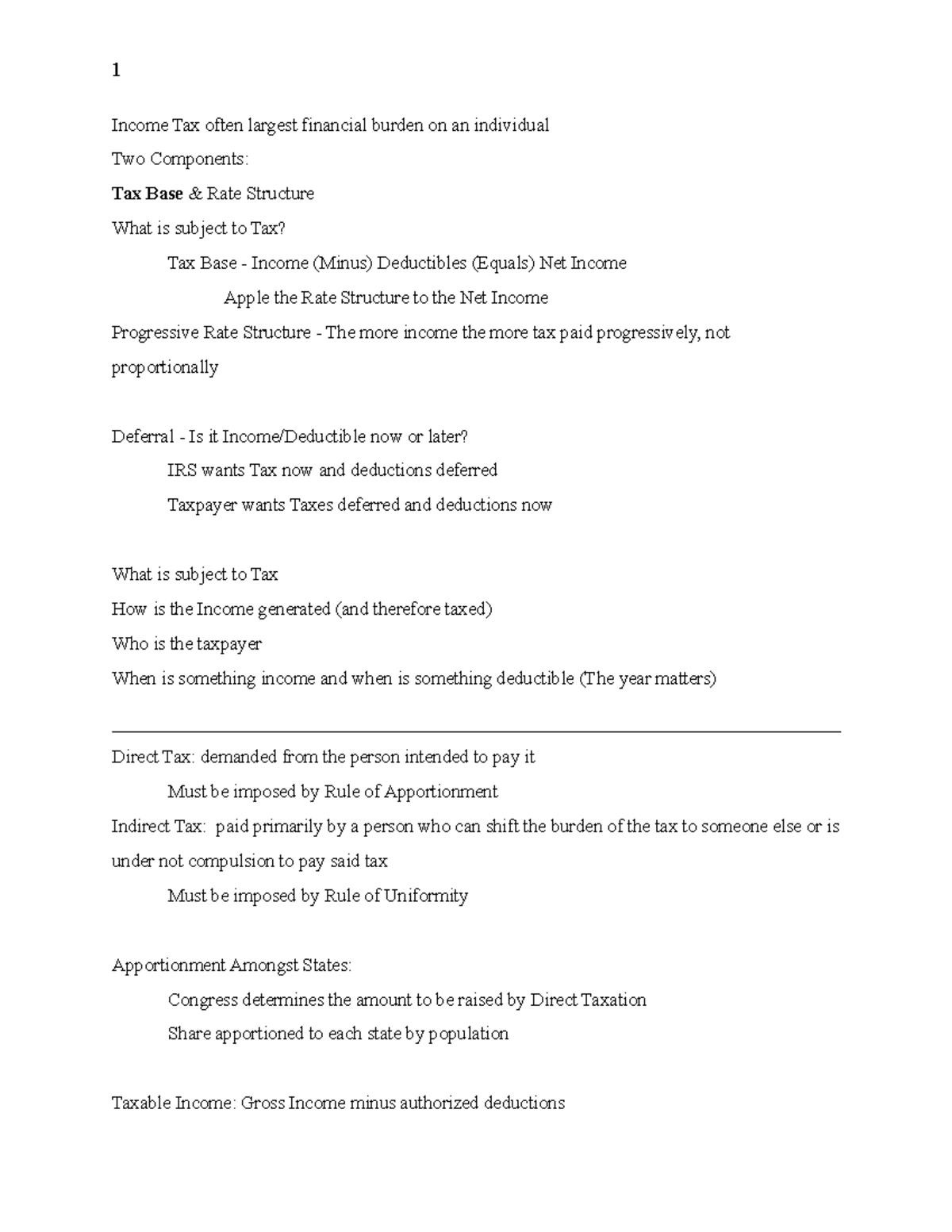 Fed Tax Notes - just what I thought he was talking about - Income Tax ...