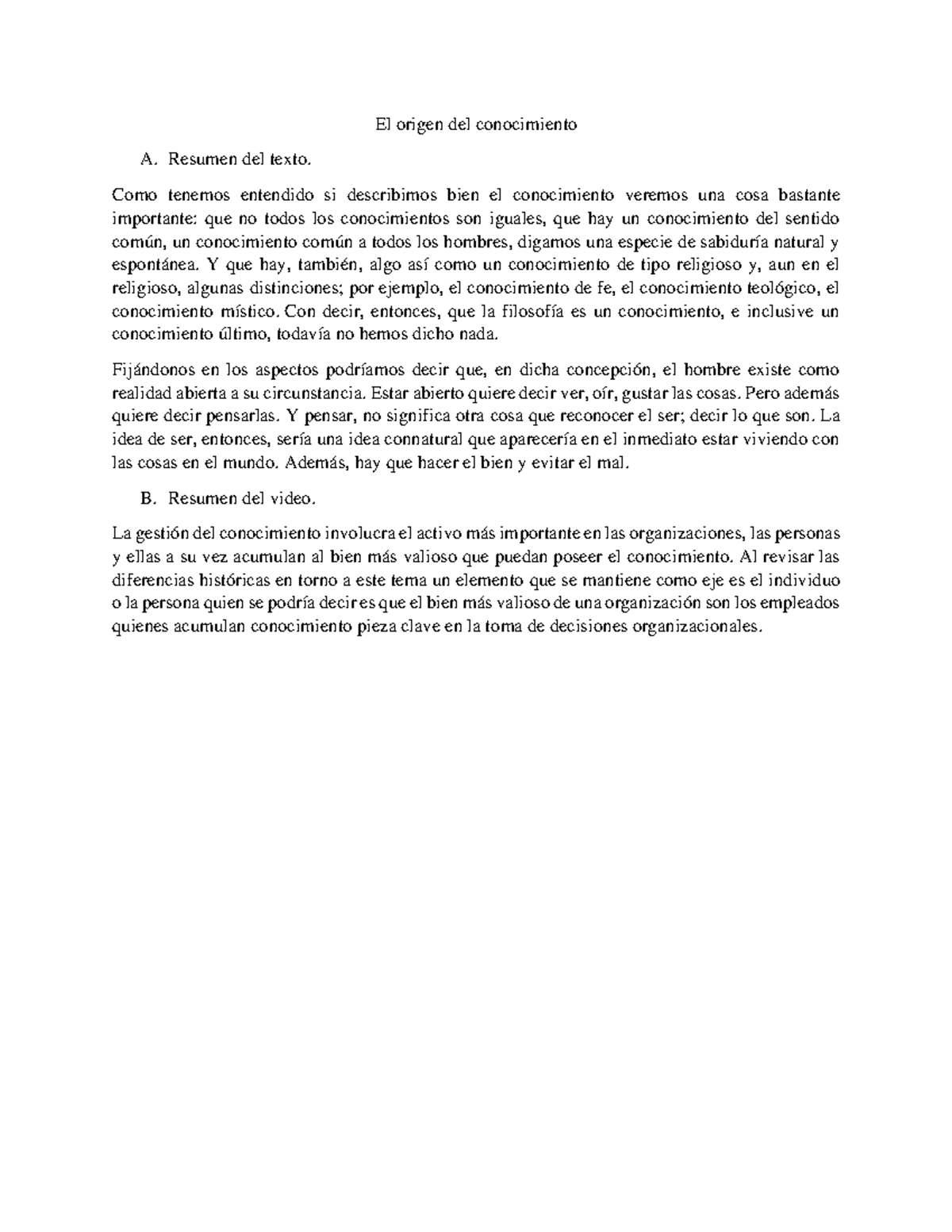 El origen del conocimiento filosofia 011 - El origen del conocimiento A ...