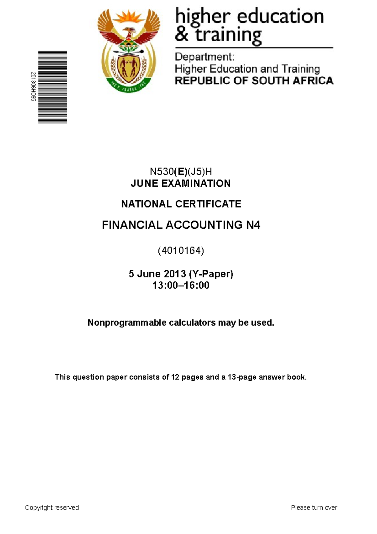 N530-financial-accounting-n4-qp-june-2013 - N530 (E) (J5)H JUNE ...