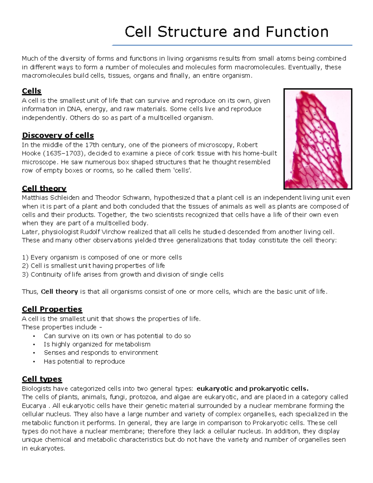 Cell Structure and Function - Eventually, these macromolecules build ...