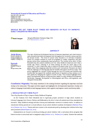 Let Our Children Play - Article based on the importance of play in ...
