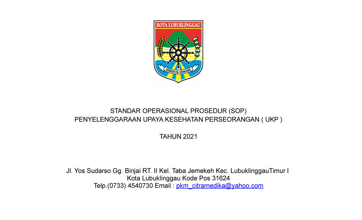 SOP General consent - STANDAR OPERASIONAL PROSEDUR (SOP ...