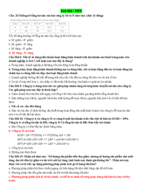 Công thức PT BCTC - Công thức PT BCTC - Chương 1: Phân tích theo quy mô ...