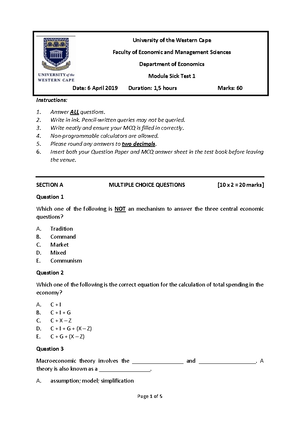 MAN 231-Tutorial 2 - notes - MAN231 - MAN231 Tutorial Assignment 2 ...
