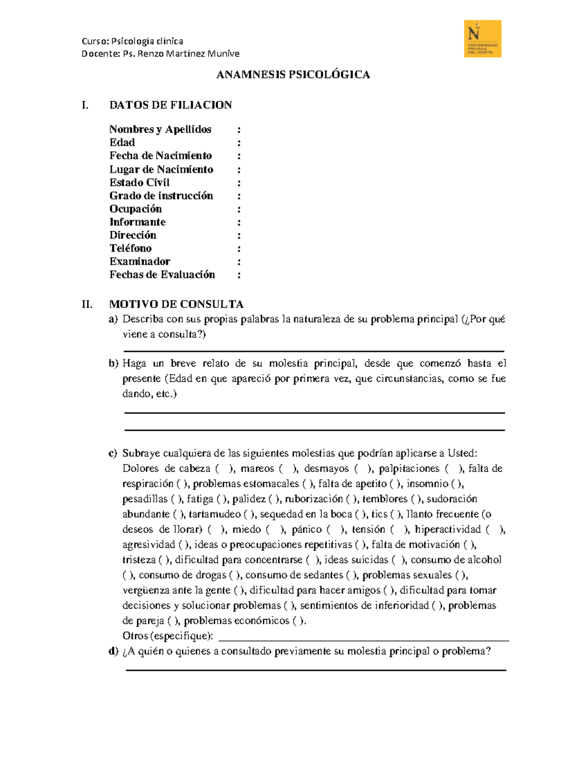 Anamnesis Psicológica PARA COMPLETAR (EJEMPLO) - psicologia educativa ...