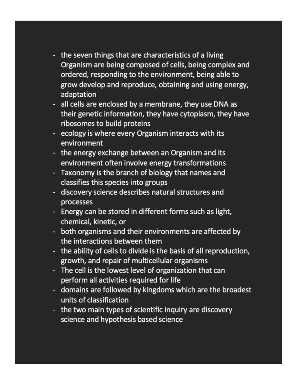 Notes 5 Chapter 1 Biol 149 Studocu