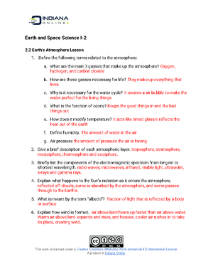 earth and space science notes - Chap Earth and Space Science Notes The ...