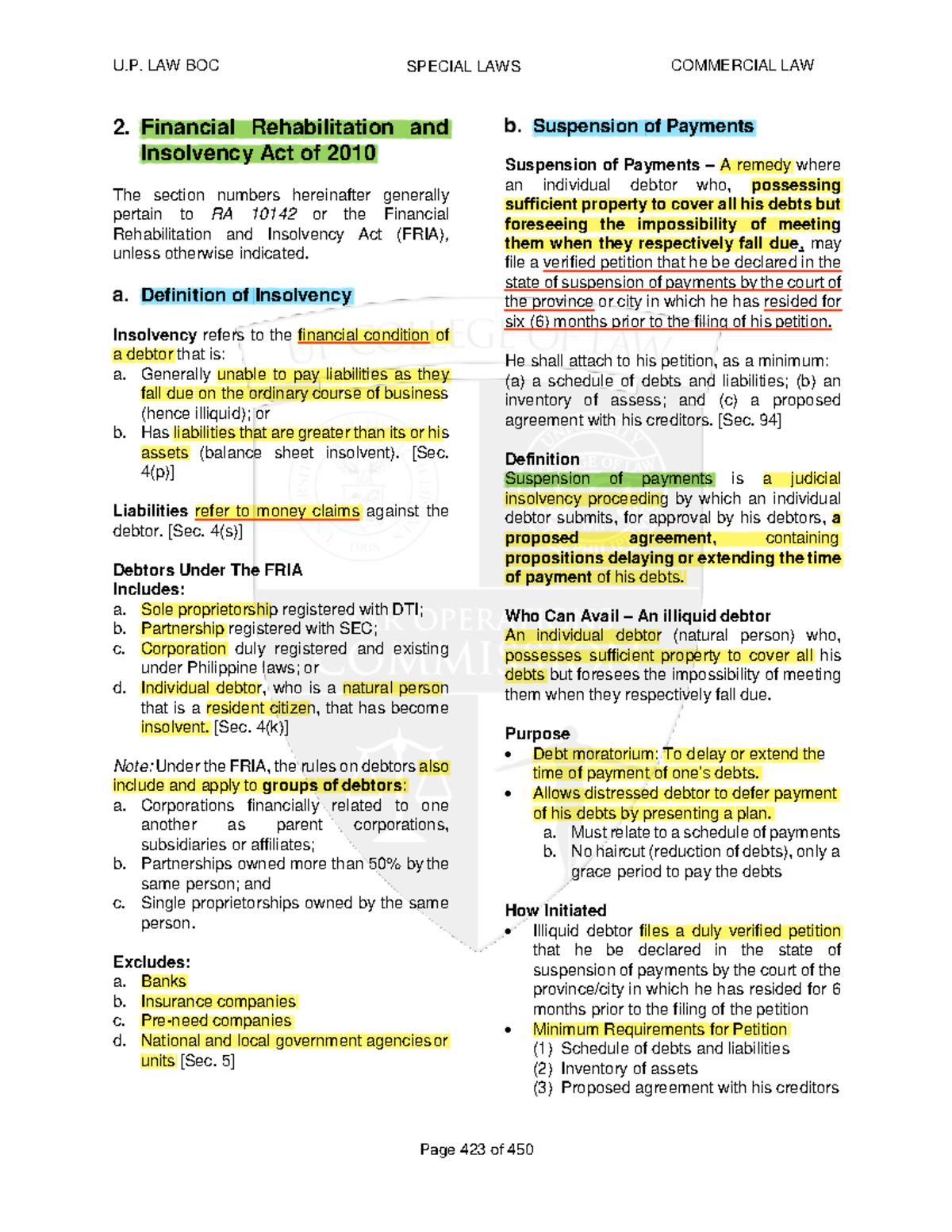 5 2020 UP BOC Commercial Law Reviewer pages 429 442,449 456 - 2 ...