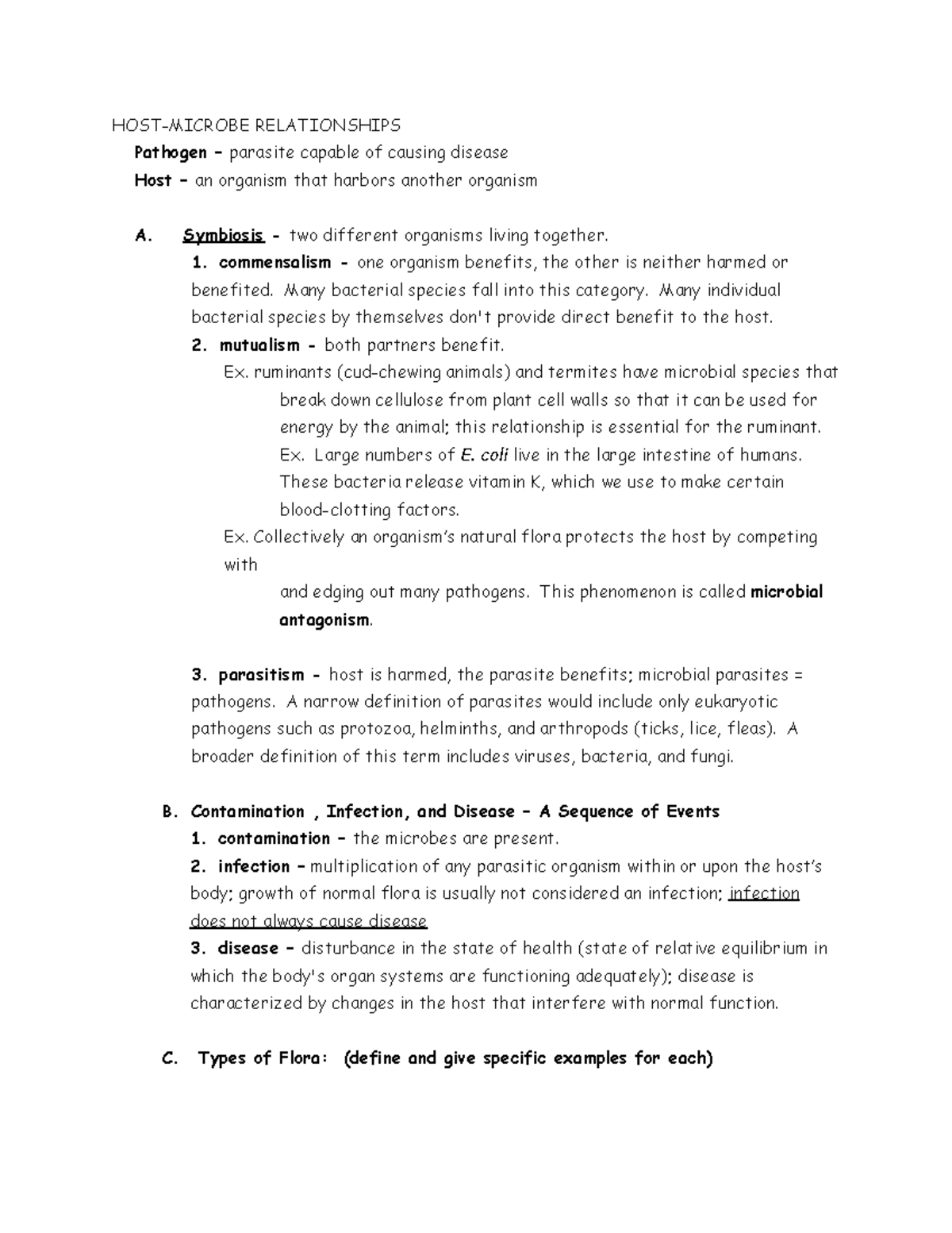Chap. 13 – Host-Microbe Relationships and Disease Processes - HOST ...