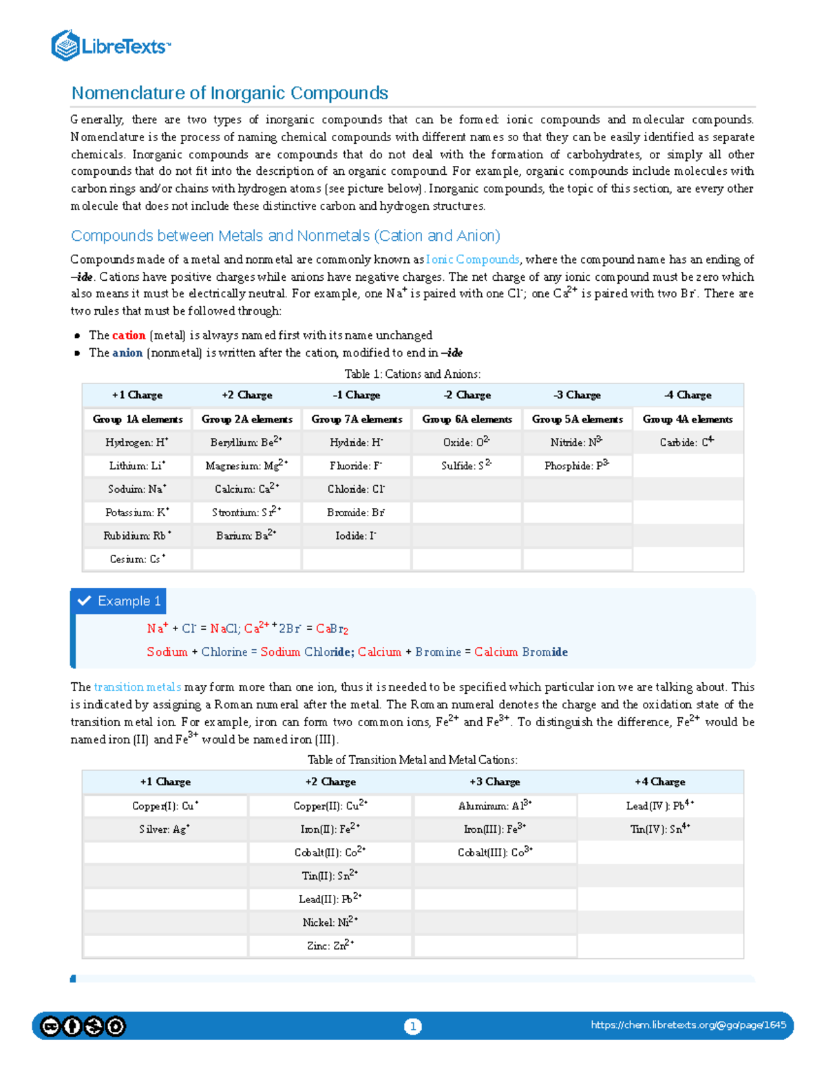 Iupac Inorganic Compounds - Nomenclature of Inorganic Compounds ...