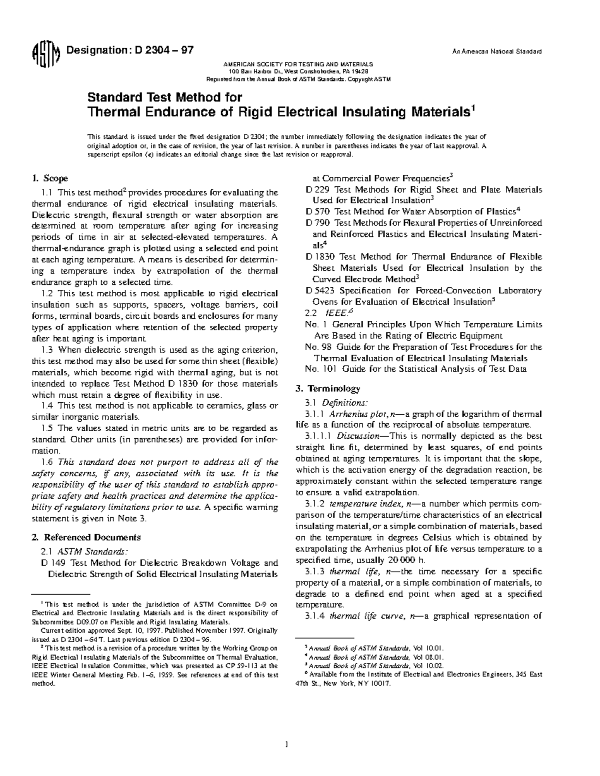 D2304 - LUBRICANTES - ASTM - Designation: D 2304 – 97 An American ...
