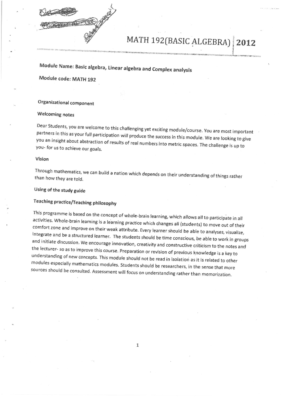 Chapter 1-2 - its another maths document - MATH 192(BASIC ALGEBRA) 2012 ...