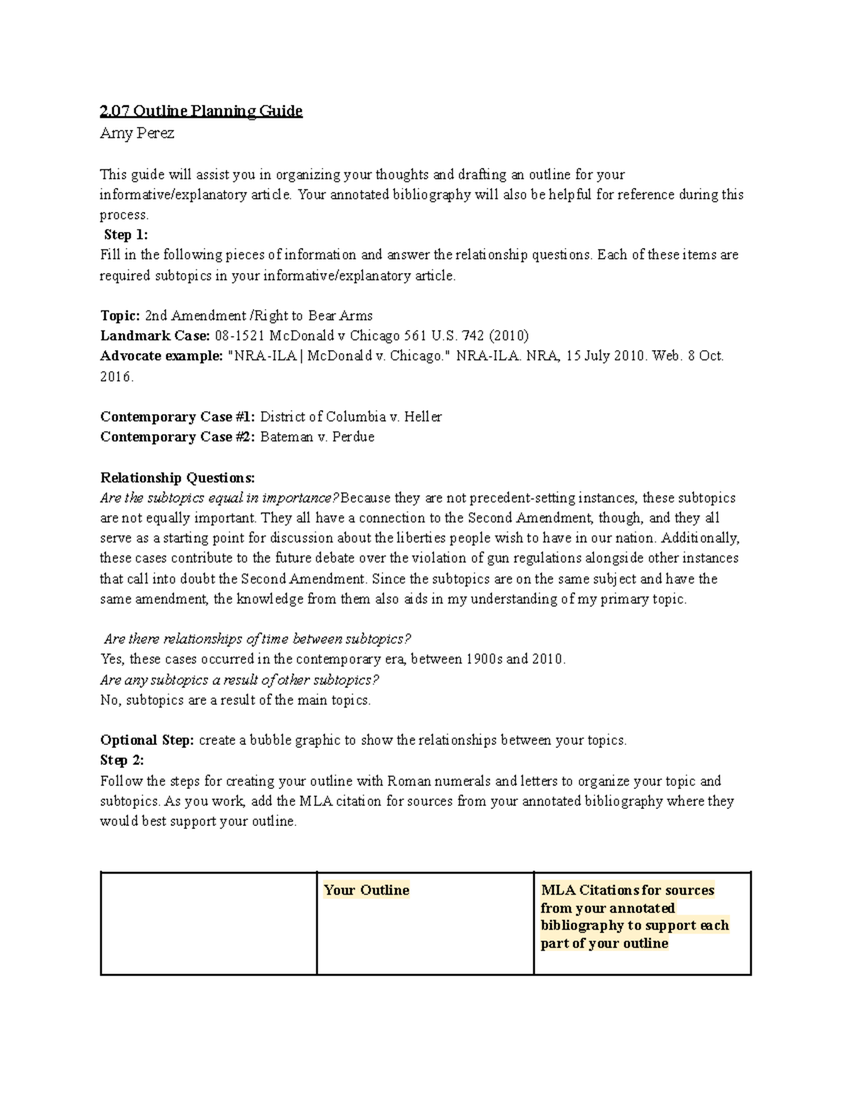 2.07 Outline Planning Guide - 2 Outline Planning Guide Amy Perez This ...