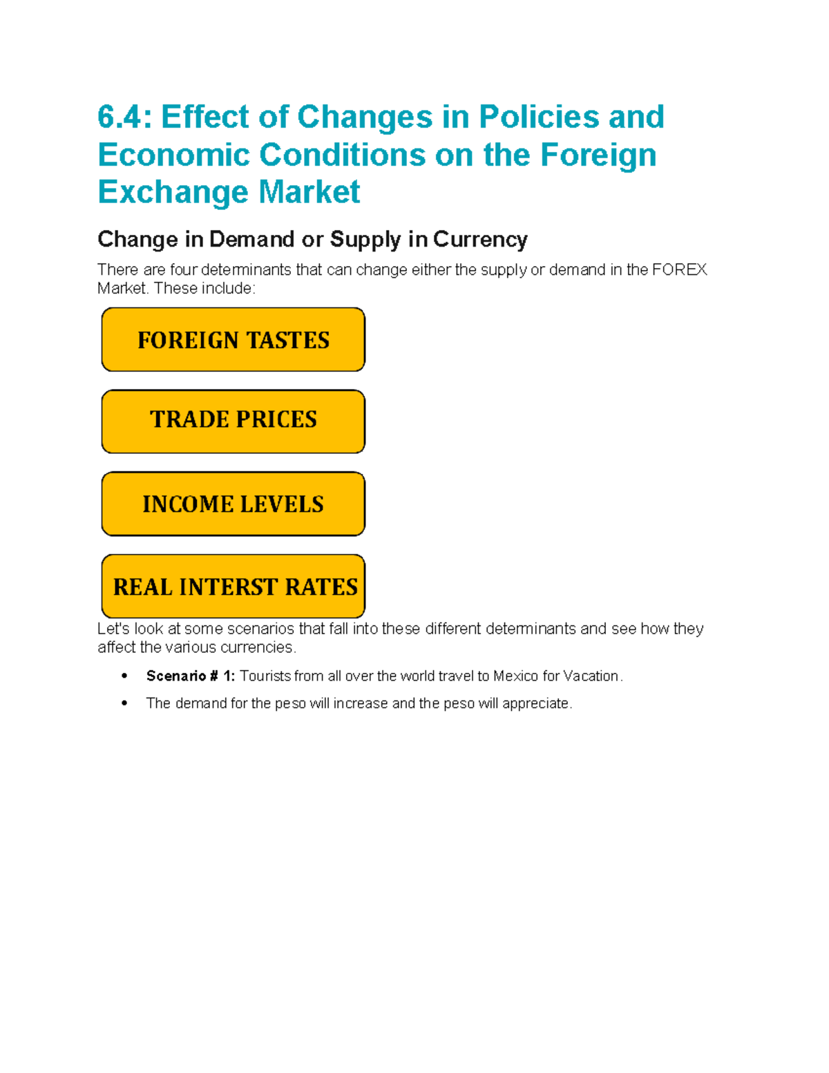 currency exchange rate and fiscal and monetary policy - 6: Effect of ...