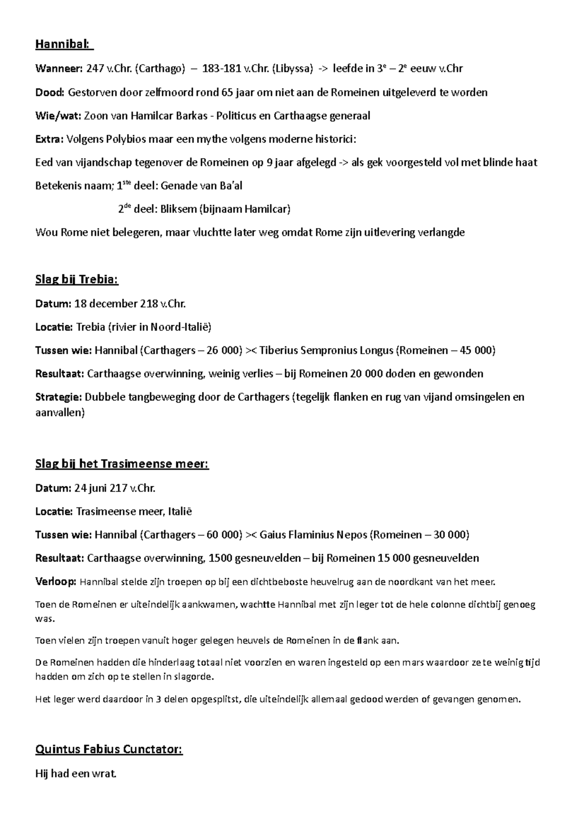 Cultuur Hannibal Latijn - Hannibal: Wanneer: 247 v. (Carthago) – 183 ...