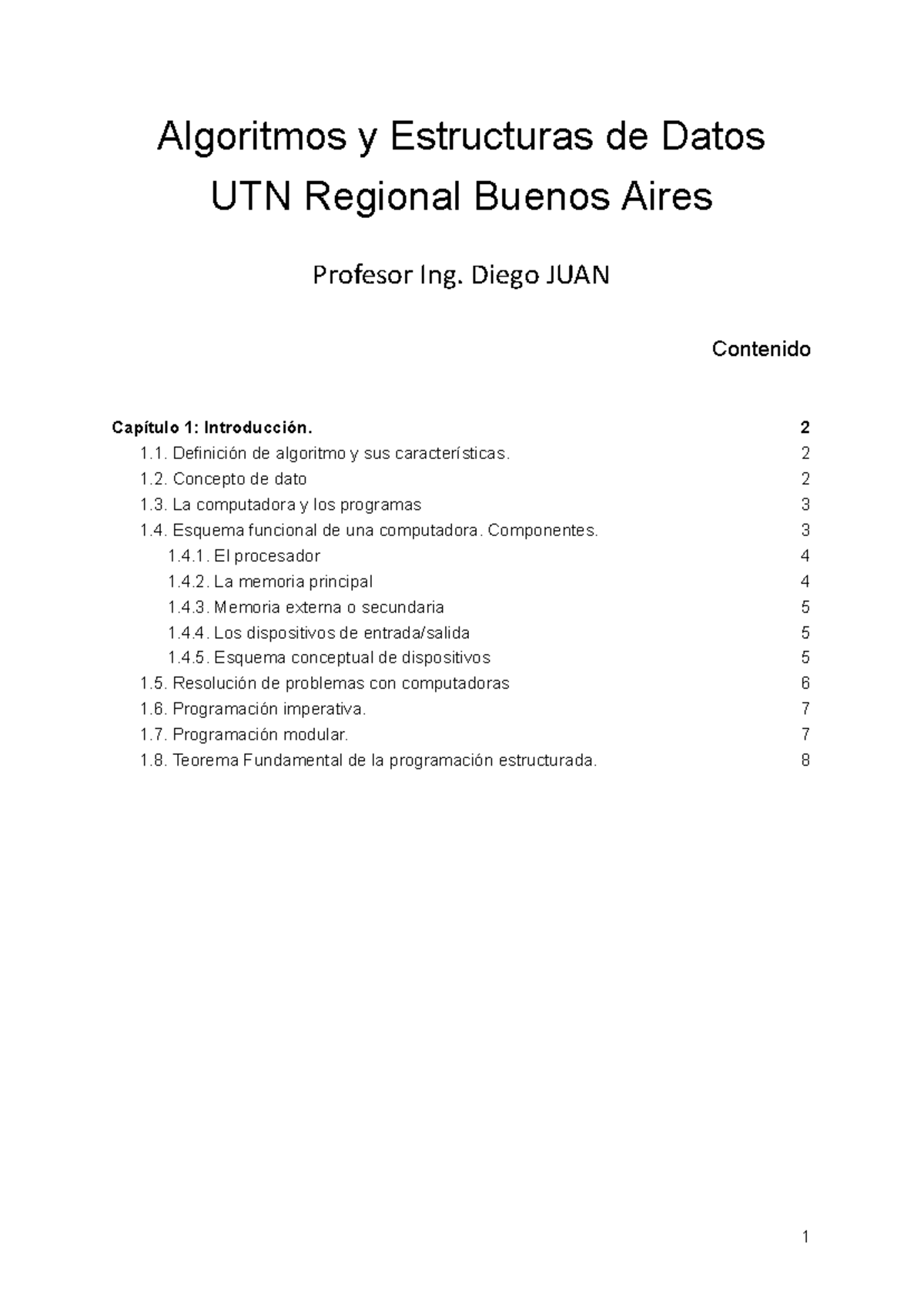 Modulo 1 - Apunte Ay ED - Algoritmos y Estructuras de Datos UTN ...
