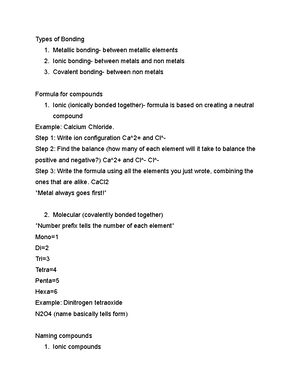 Ionic Bonding Dot - Chemistry Name _______________________ Ionic ...