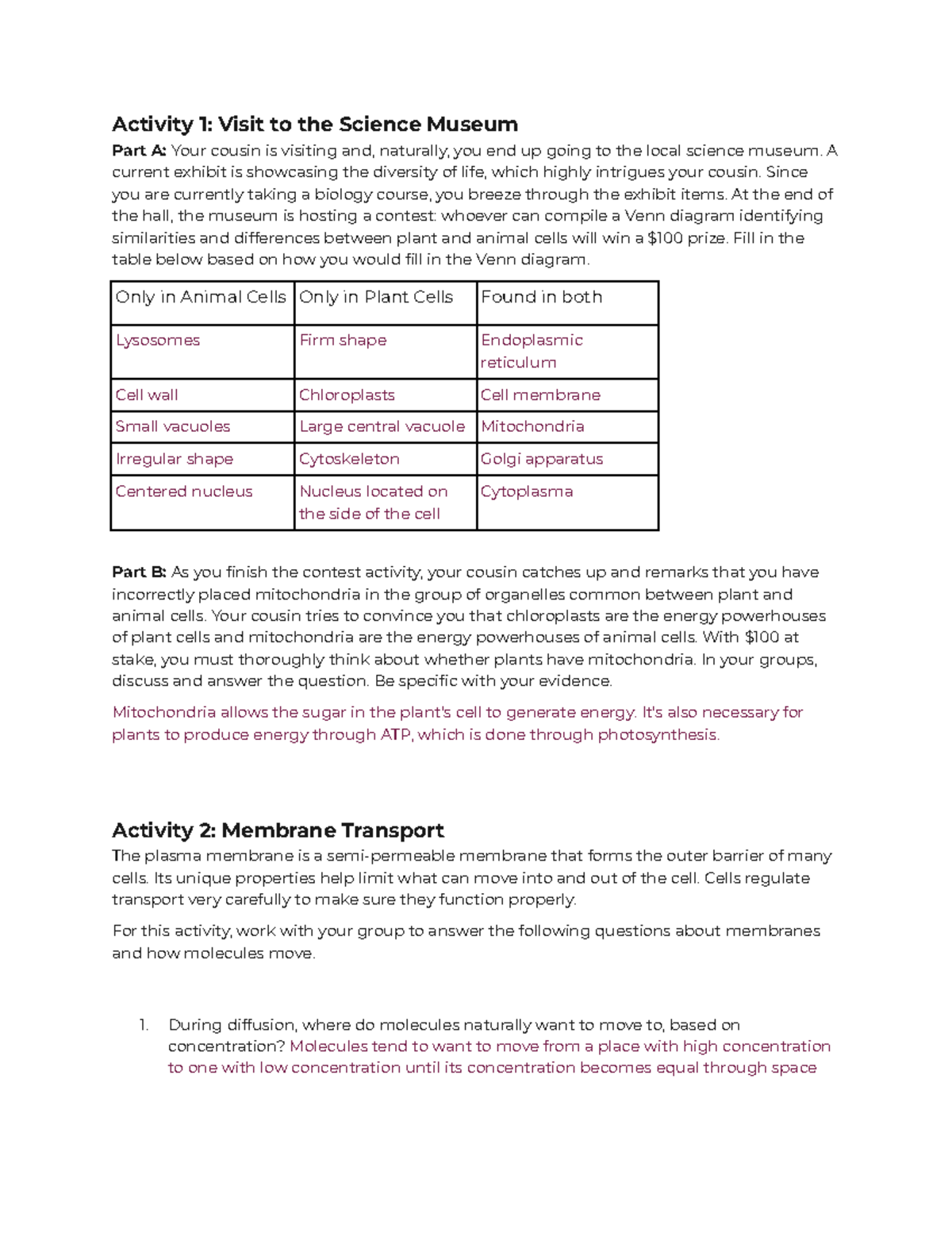 Disscusion #3 02 10 23 - Discussion activities on Visit to the Science ...