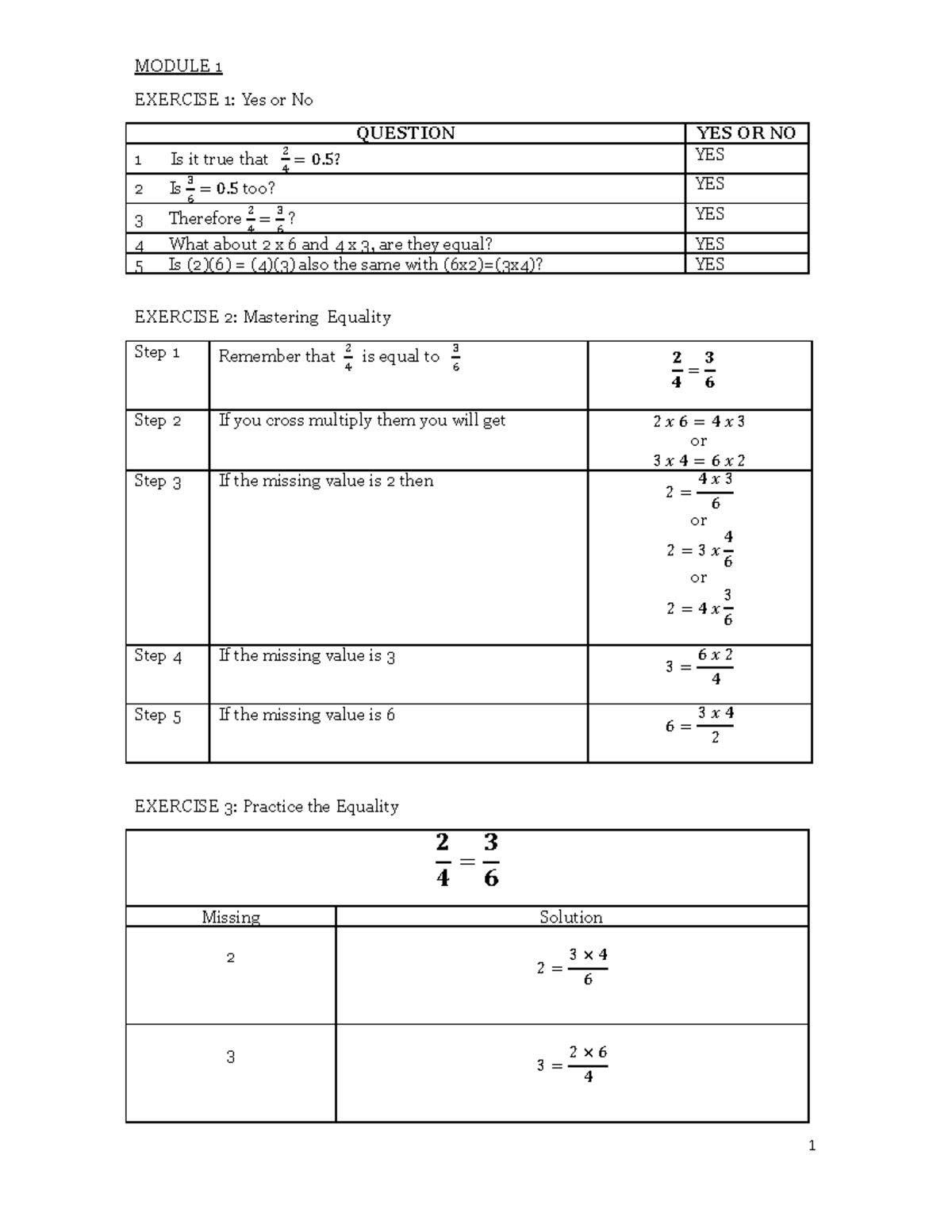 Physics Module 1 - 1 MODULE 1 EXERCISE 1: Yes or No QUESTION YES OR NO ...