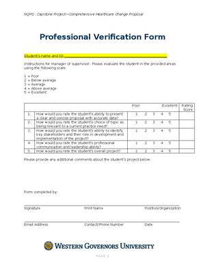 D226 Change proposal FAQs - D226 Capstone Frequently Asked Questions ...