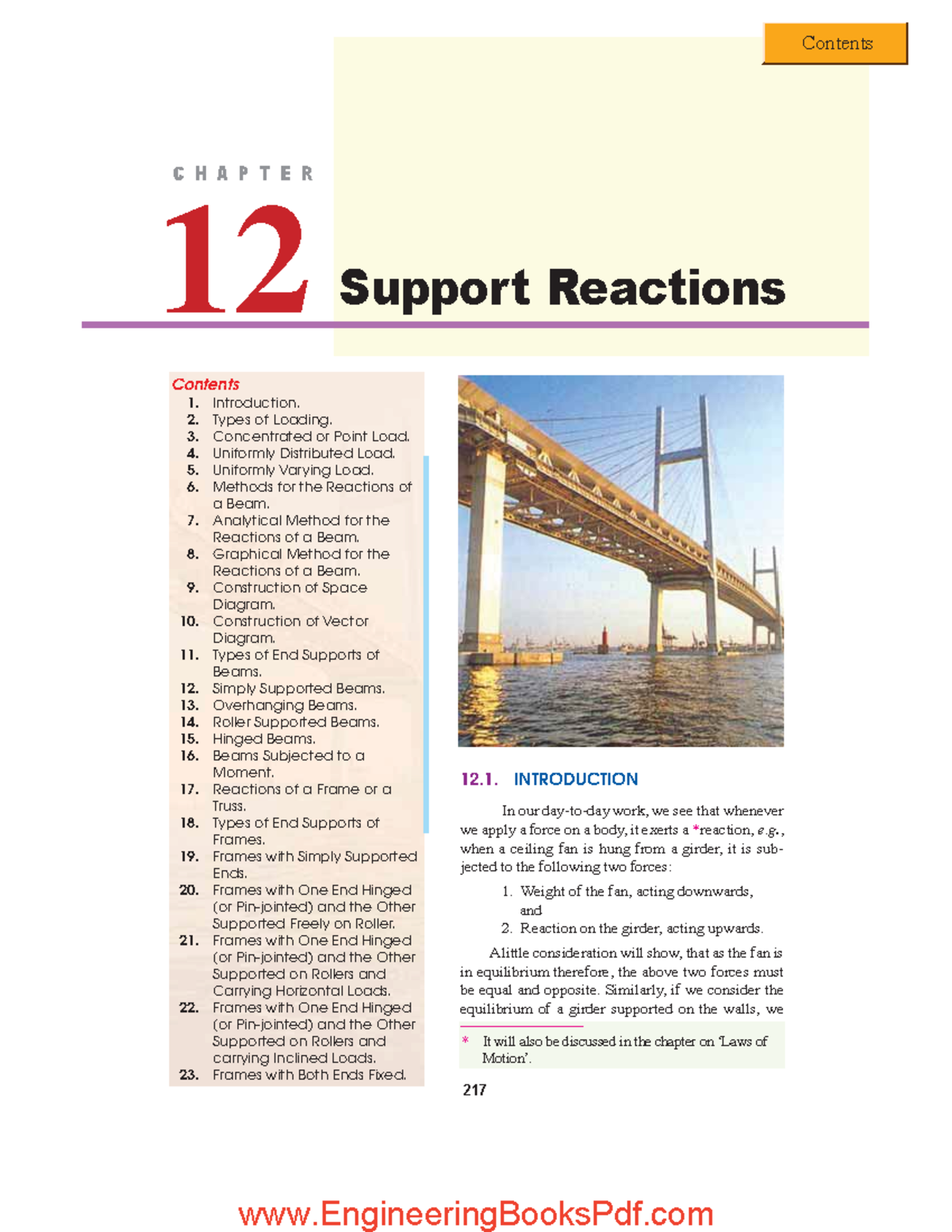 Beam Reactions - Notes - Chapter 12 : Support Reactions 217 217 Support ...