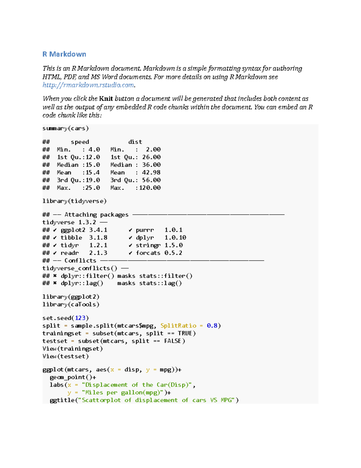 Data Mining HW2 - R Markdown This is an R Markdown document. Markdown is a simple formatting ...