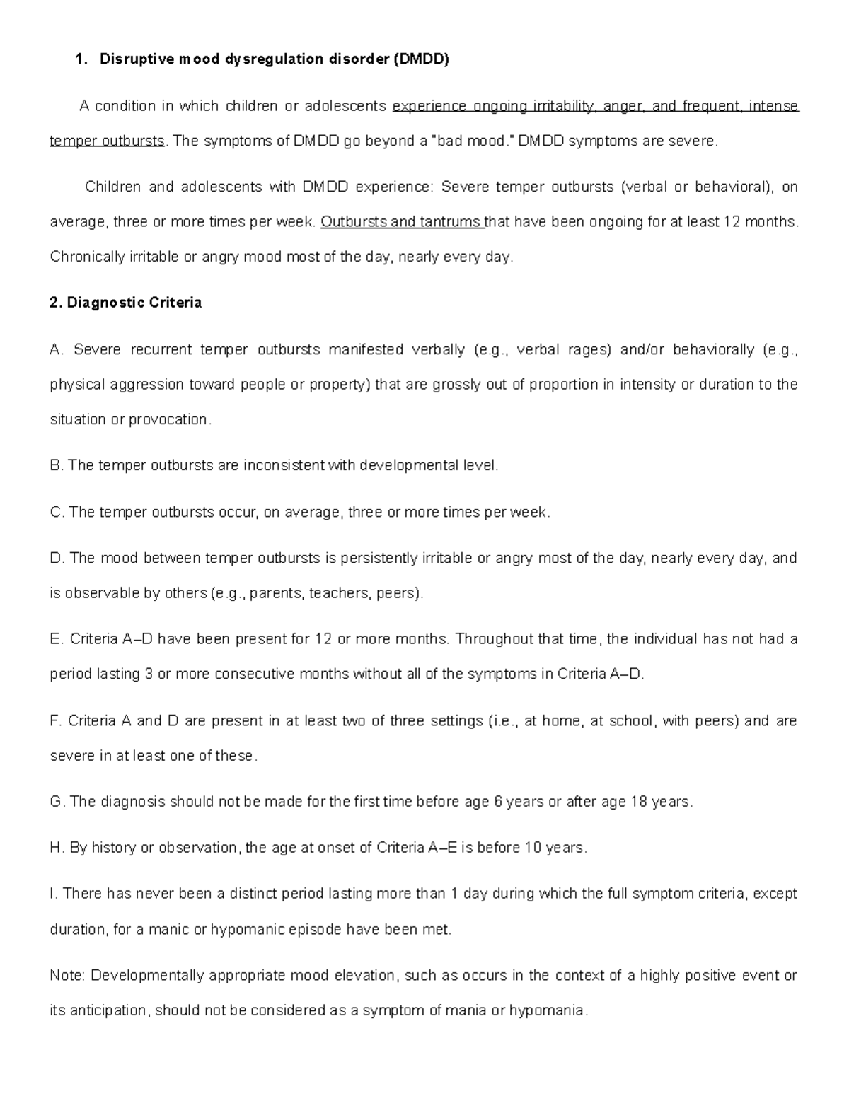 Disruptive mood dysregulation disorder - The symptoms of DMDD go beyond ...
