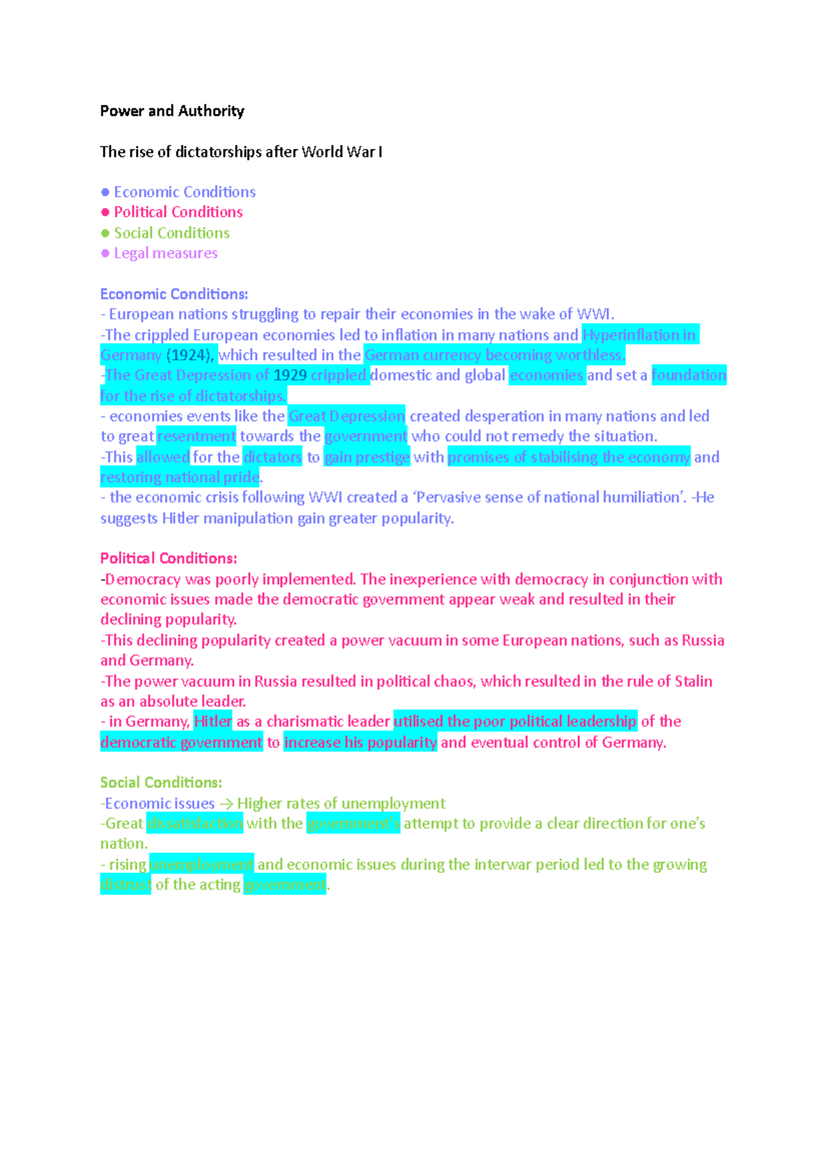 Power and Authority notes - Power and Authority The rise of ...