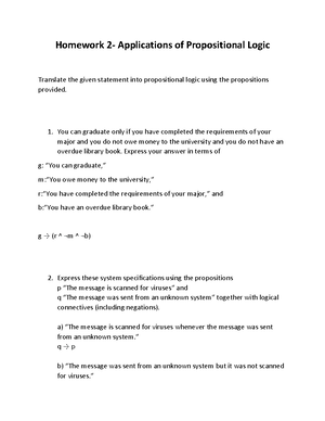 Homework 4 - Homework 4 – Logic in Mathematics 1. Definition 1 ( Essentials of Discrete ...