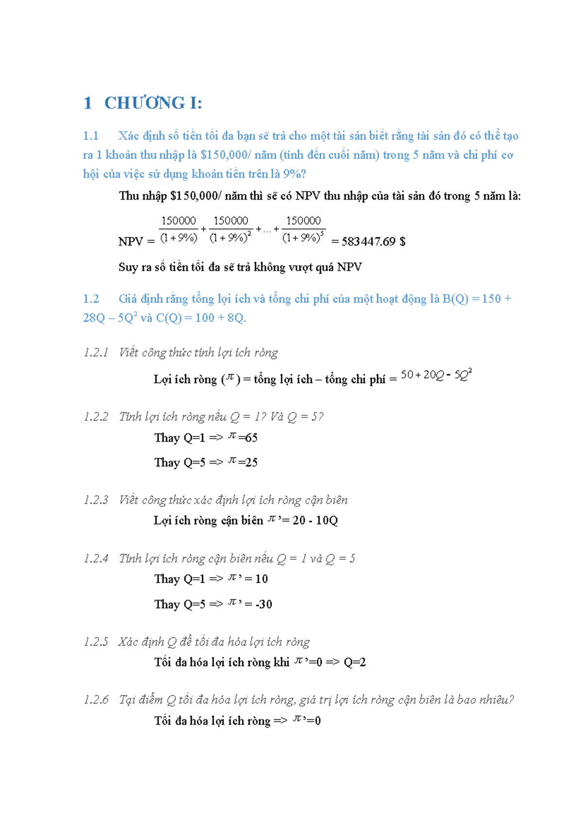 Bài-tập - Giải bài tập ktkd thầy Việt - 1 CHƯƠNG I: 1 Xác định số tiền ...