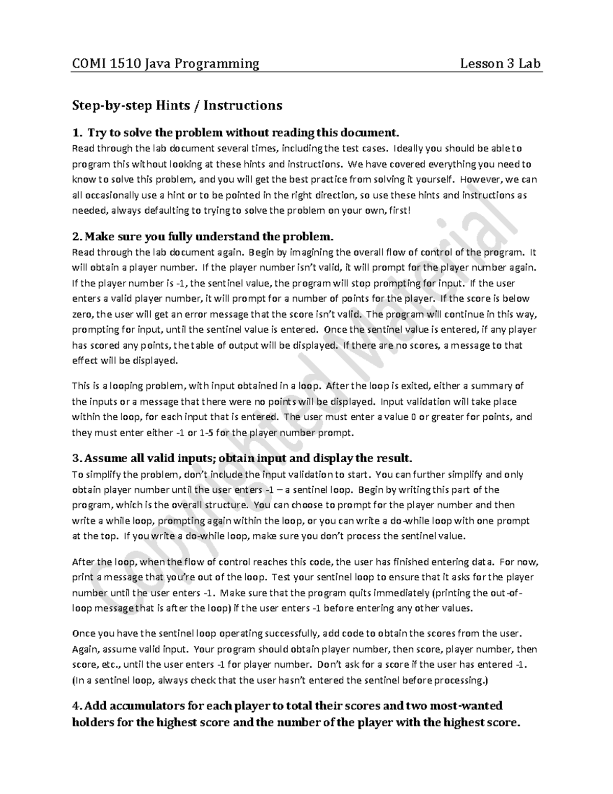 Lesson 3 Lab Instructions - COMI 1510 - CCRI - Studocu