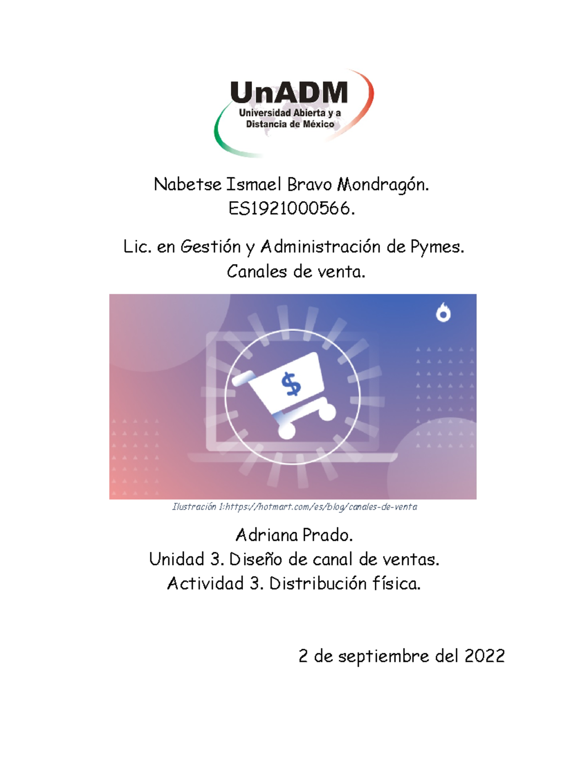 GCAV U3 A3 NABM - trabajo - Nabetse Ismael Bravo Mondragón ...
