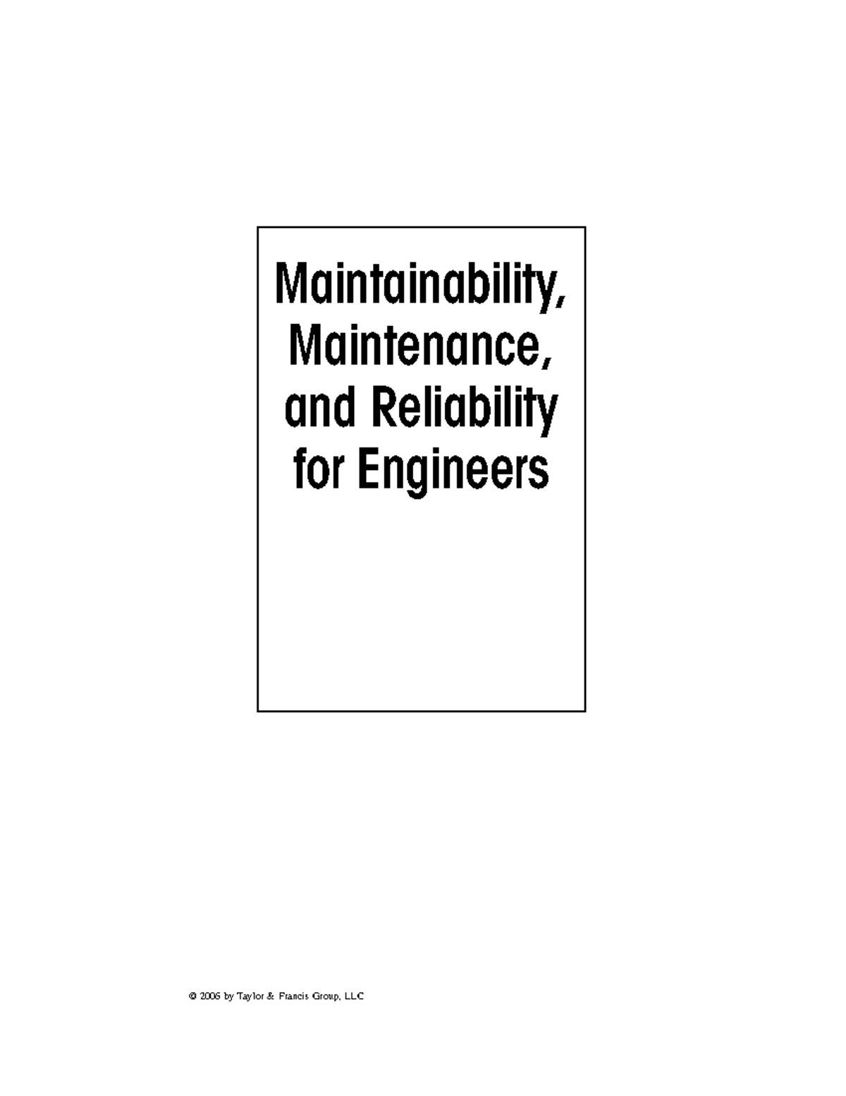 Maintainability Maintenance and Reliabil - Maintainability, Maintenance ...