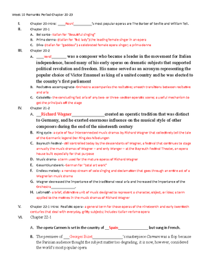 Music Appreciation study guide for midterms - Midterm study guide The ...
