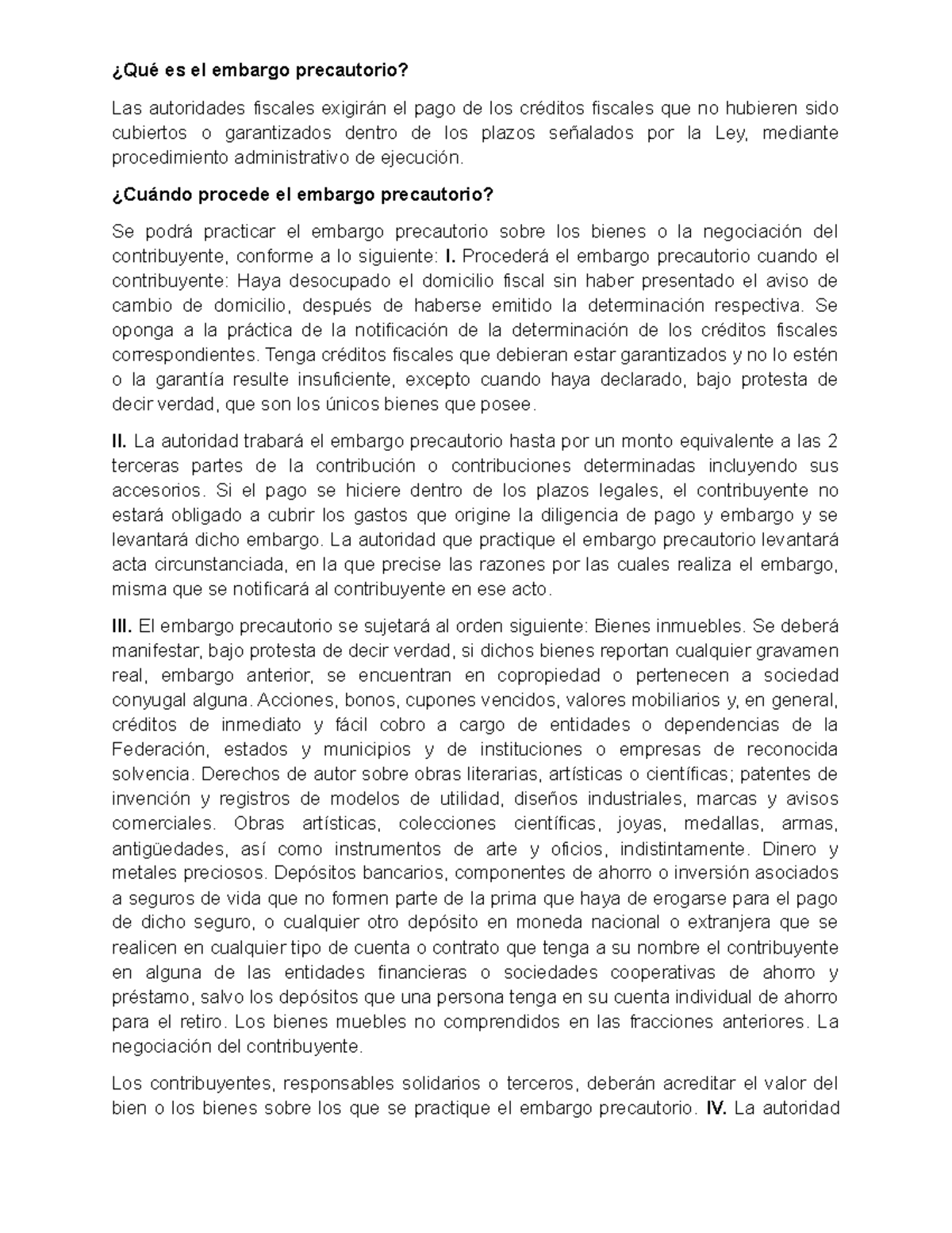Embargo precautorio - ¿Qué es el embargo precautorio? Las autoridades ...