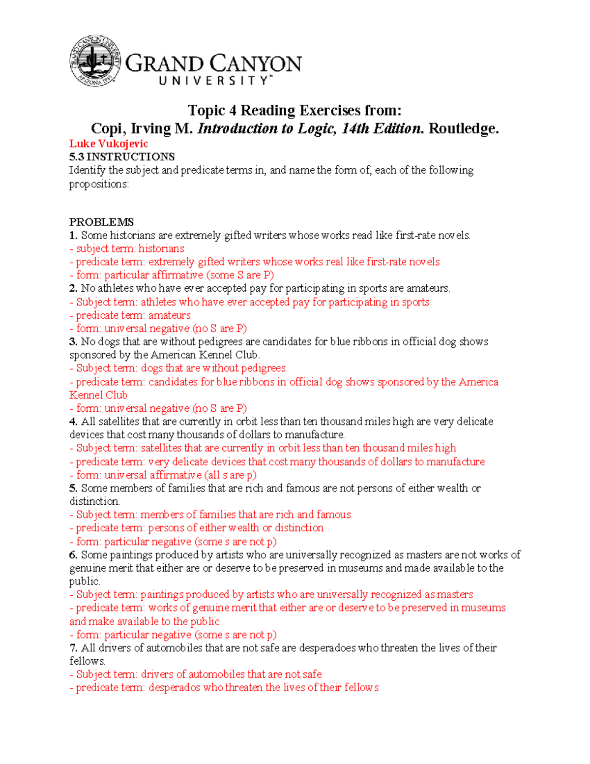 COM-362 T4 reading exercises - Topic 4 Reading Exercises from: Copi ...