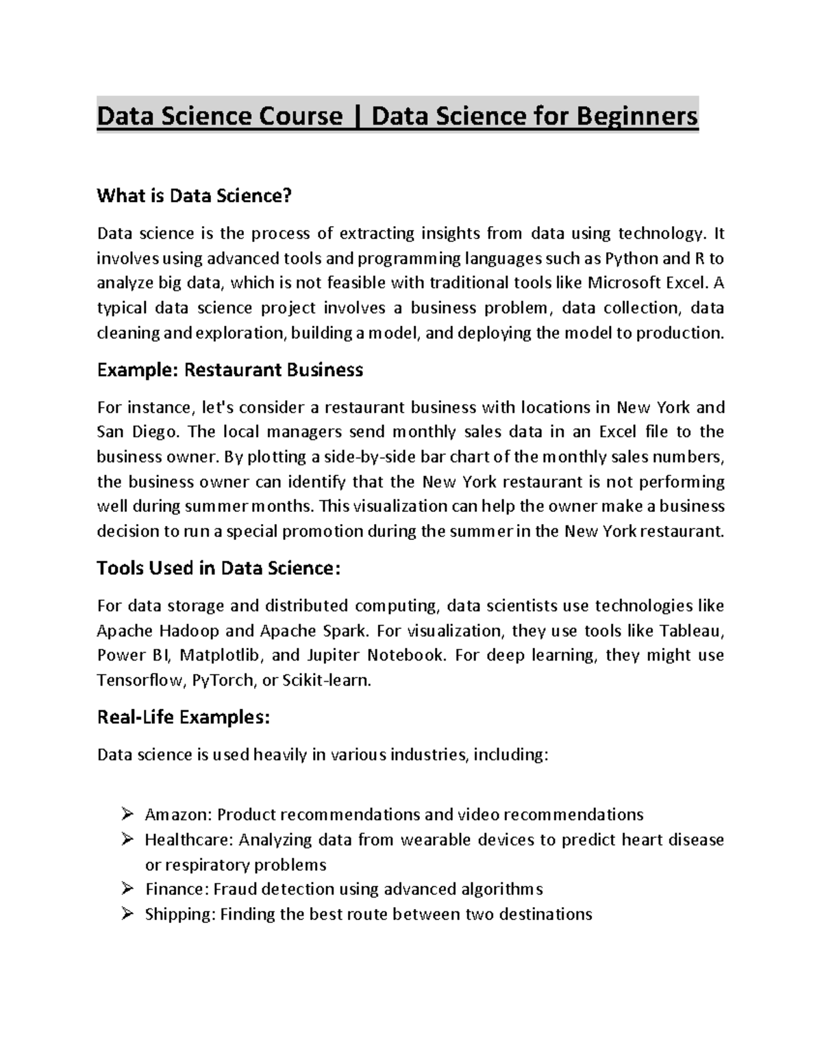 Data Science - Software Engineering - DIU - Studocu