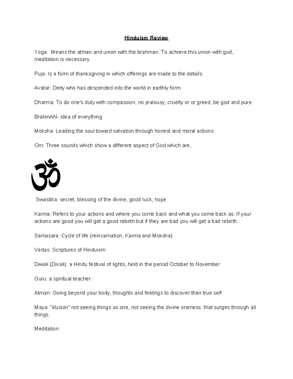 Hinduism Review - Hinduism Review Yoga: Means the atman and union with ...