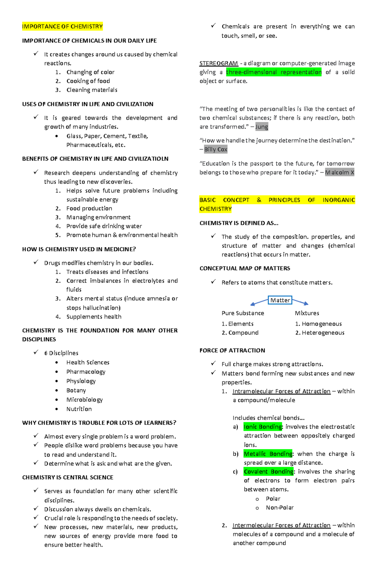 CHEM- Notes - Laboratory Practices, Laboratory Apparatus and Laboratory ...
