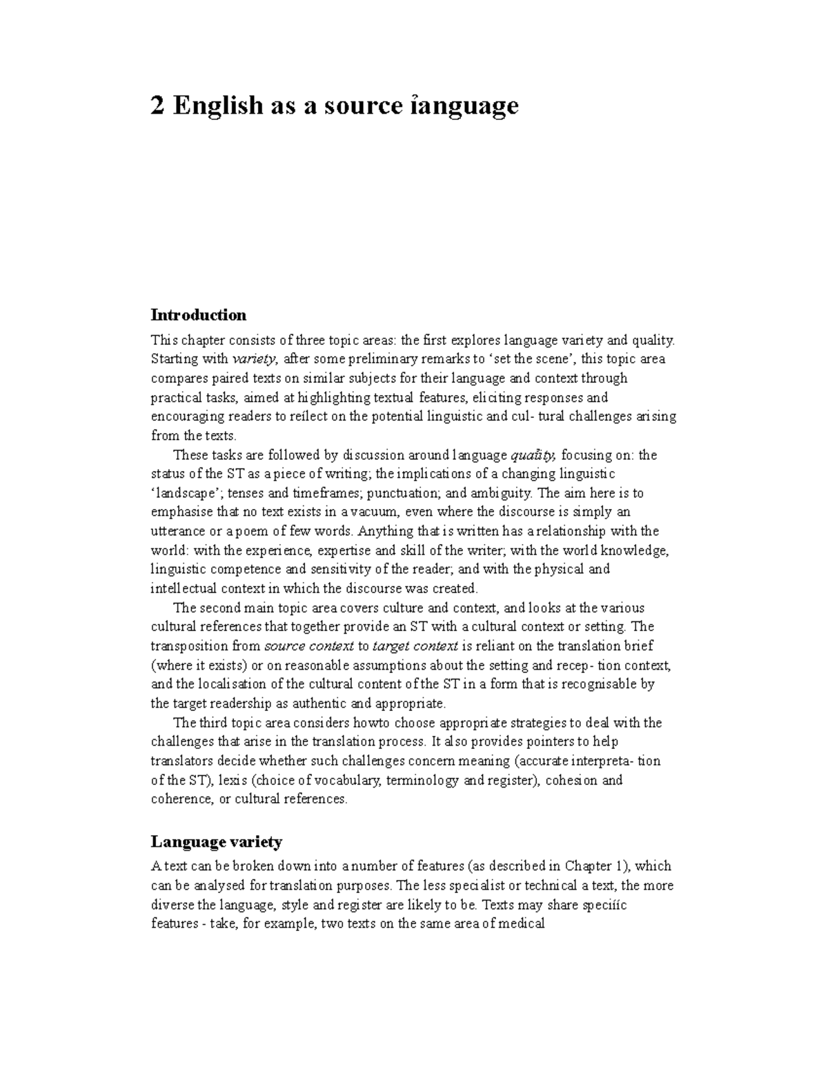CHAP-2- Language- Variety- Translation- Theory - English - Studocu