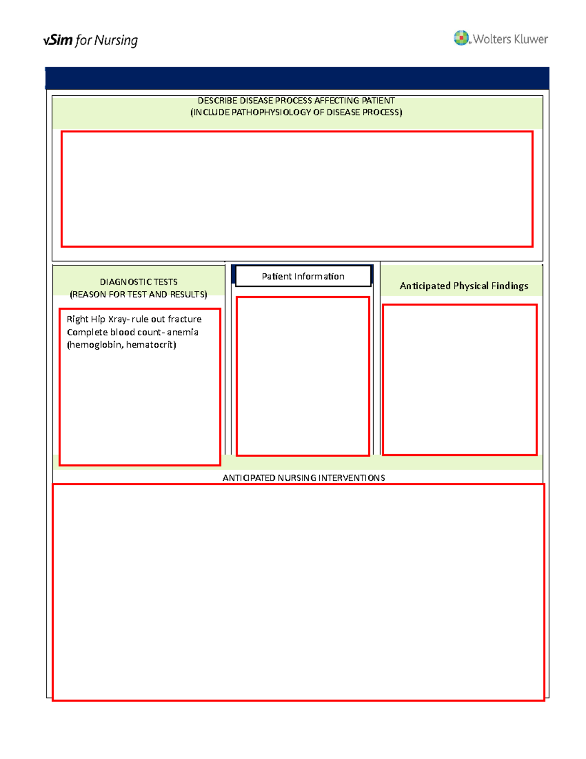 V Sim - Clinical Worksheets (fillable) Canvas - CEPT MAP WORKSHT ...