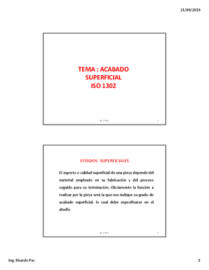 ISO 5455 escala - Dibujo mecánico - TÍTULO CORRESPONDENCIA ...