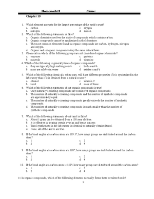 Homework #3 (Chpt 16-17) - Homework#3A Name: CHAPTER 16: Amines Which ...