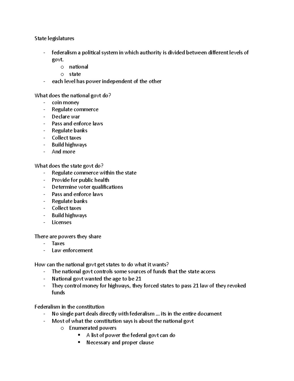 Poli day 5 - Hand typed notes from Political science introductory ...
