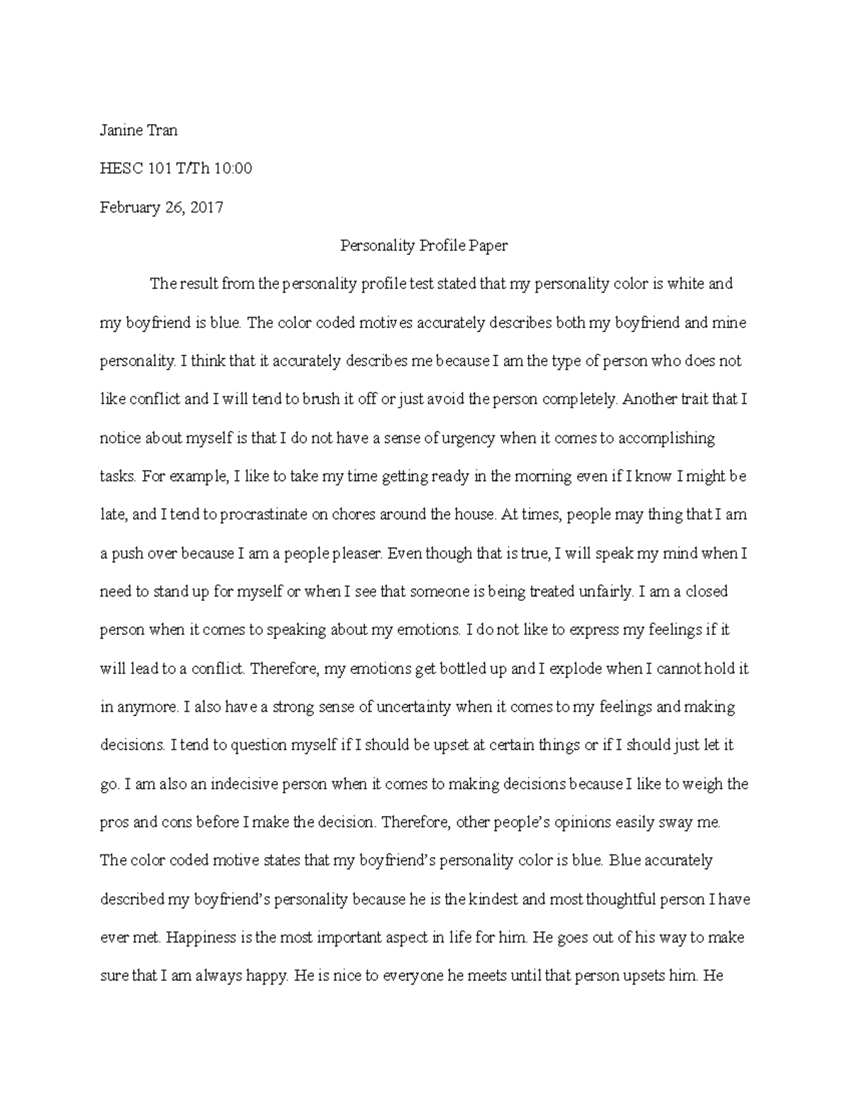 Docx - notes - Janine Tran HESC 101 T/Th 10: February 26, 2017 ...