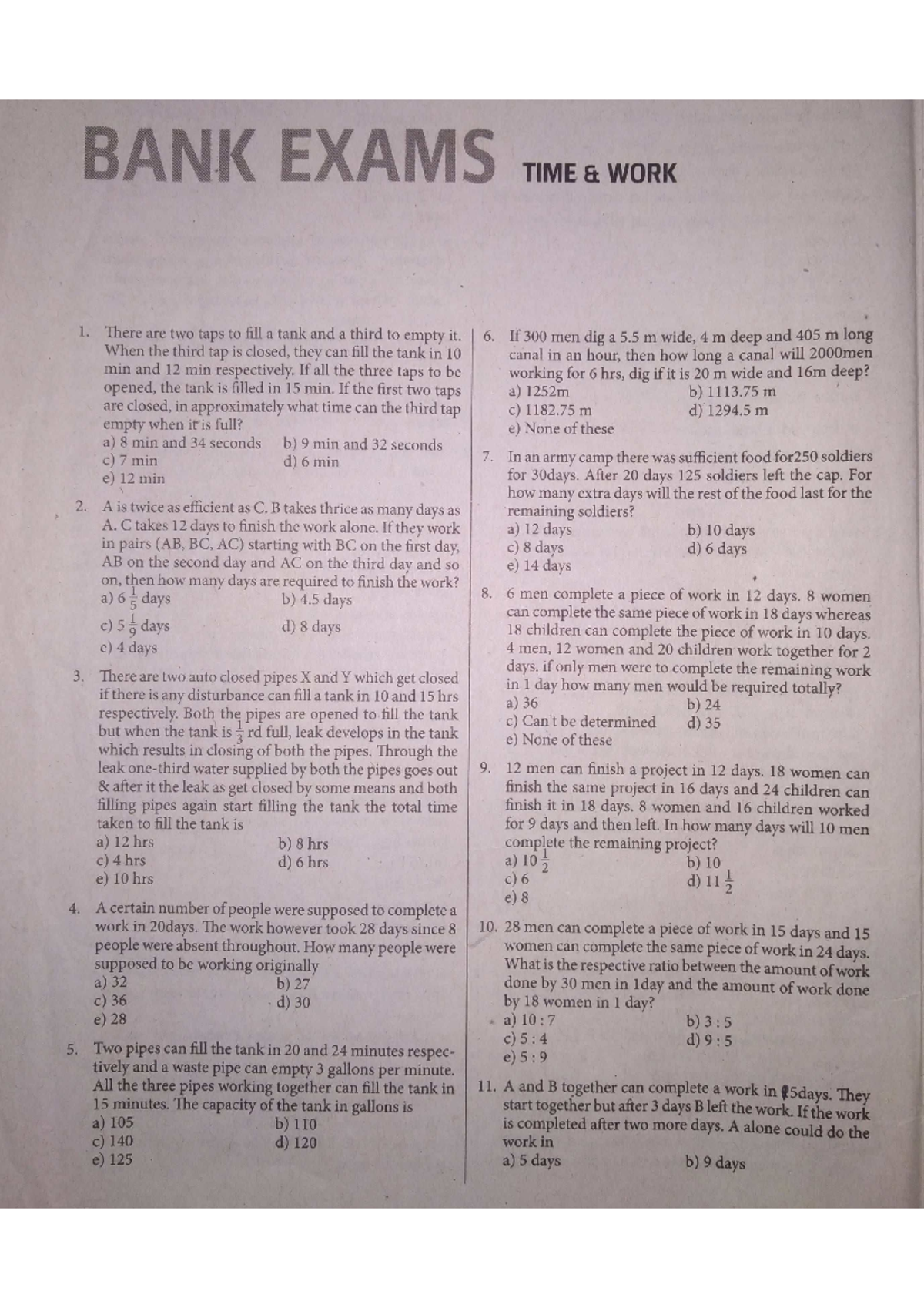 Bank exams,maths model questions and answers - B.Sc.Mathematics - Studocu