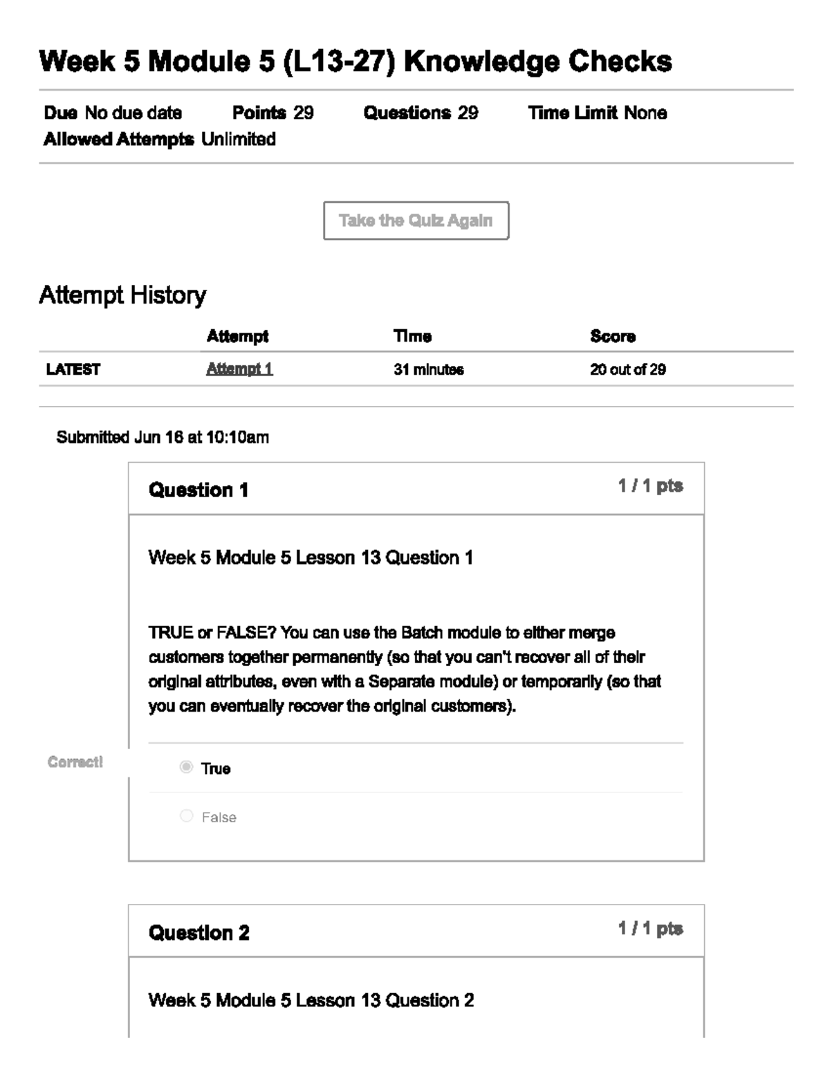 Week 5 Knowledge Checks - SPHU 1010 - Studocu