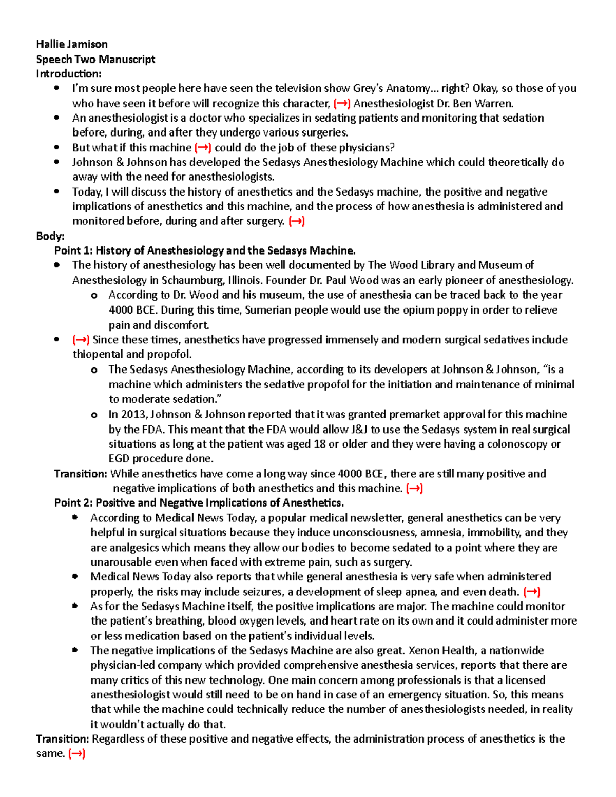 Speech Two Manuscript - Hallie Jamison Speech Two Manuscript ...