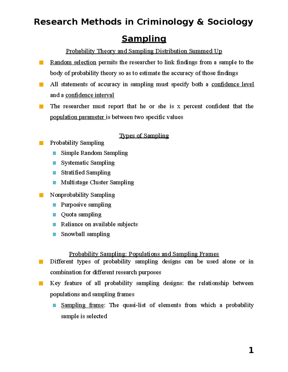 SSC 325 Sampling Part 4 - From the course "Research Methods In The ...